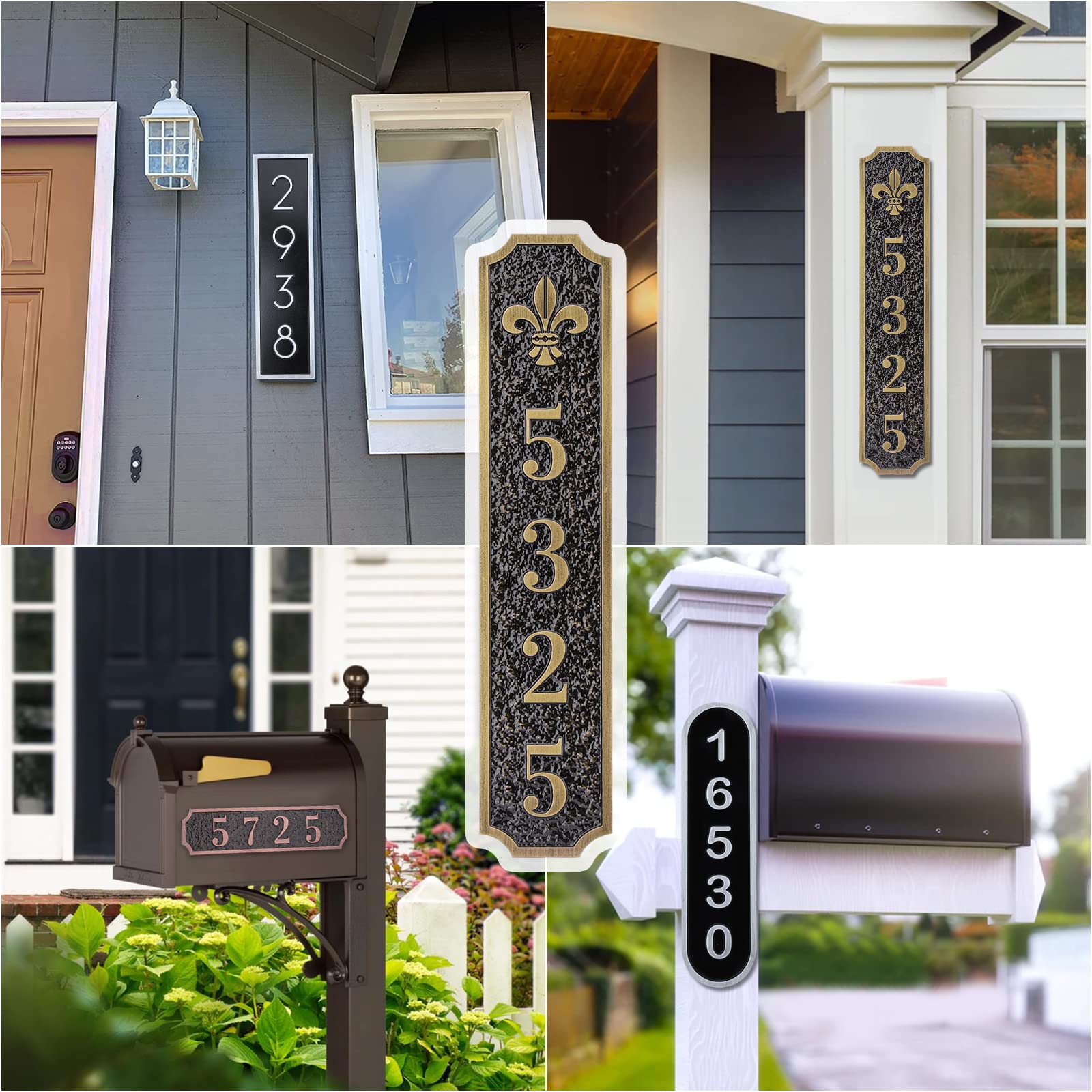 Snapklik.com : Personalized House Number Plaque Custom Address Plaques ...
