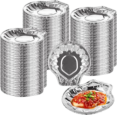Amazon.com: EATHEATY 200 Pack Aluminum Foil Clam Shells - 3.8 x 3.7 ...