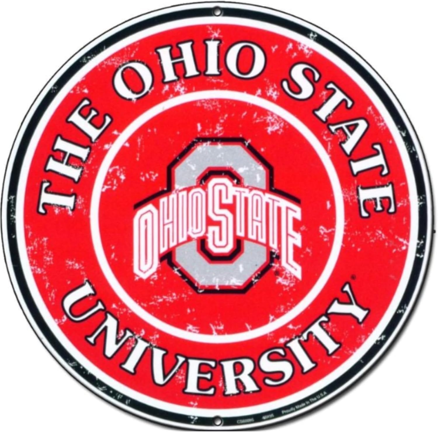 Amazon.com: Signs 4 Fun Large Round Sign | Ohio State Uni Sign | 24 ...