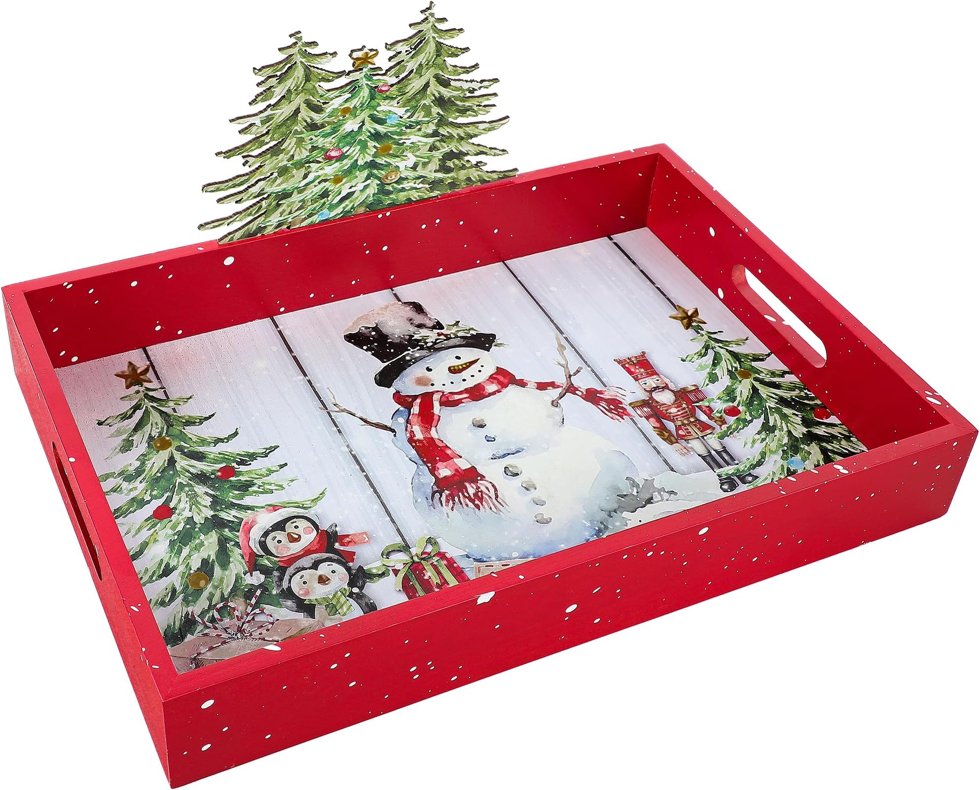 Amazon.com: Spiareal Thanksgiving Harvest Tray Rustic Christmas Wooden ...