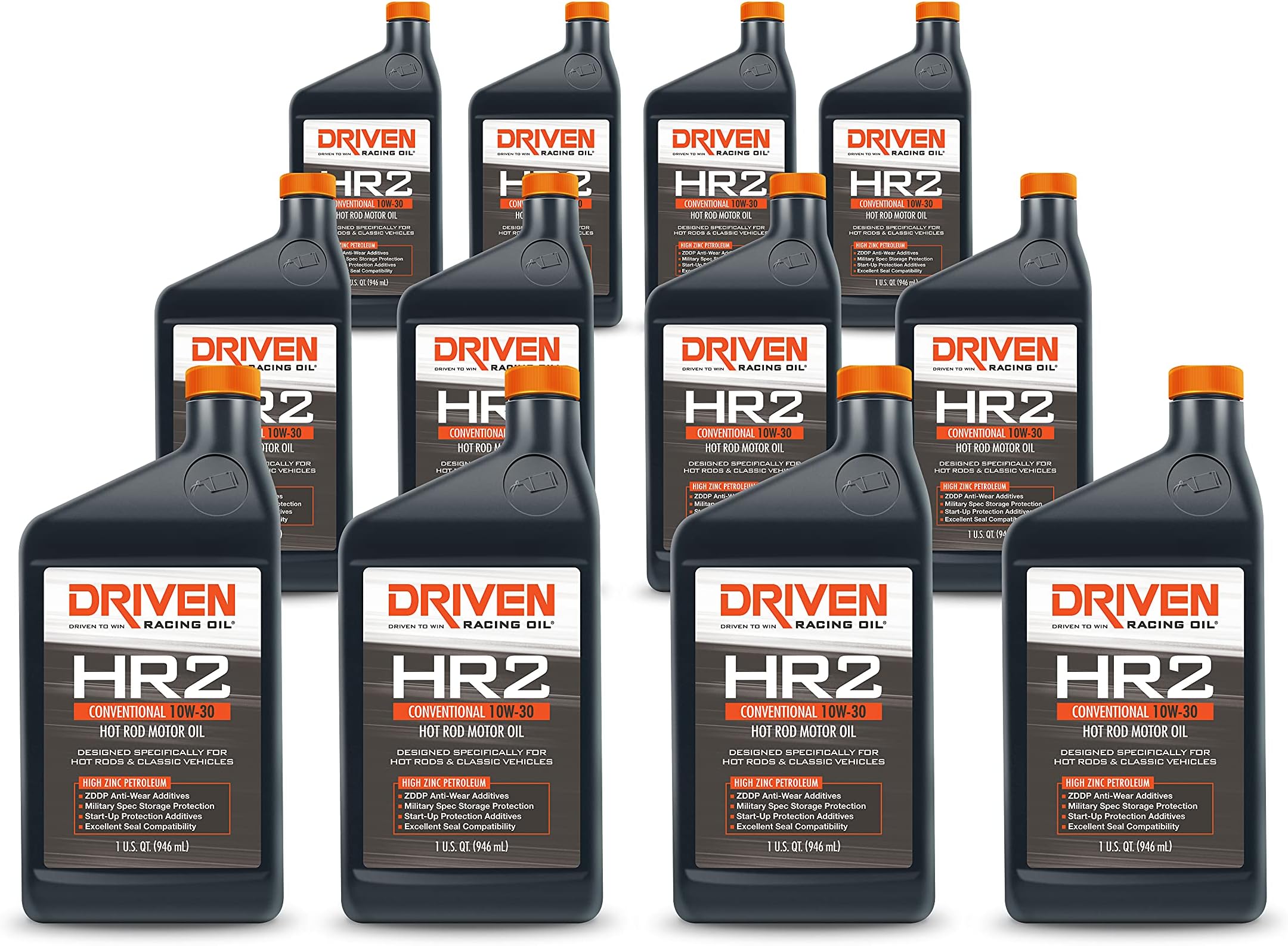Amazon.com: Driven Racing Oil HR-2 10w-30 Conventional Motor Oil (12 ...