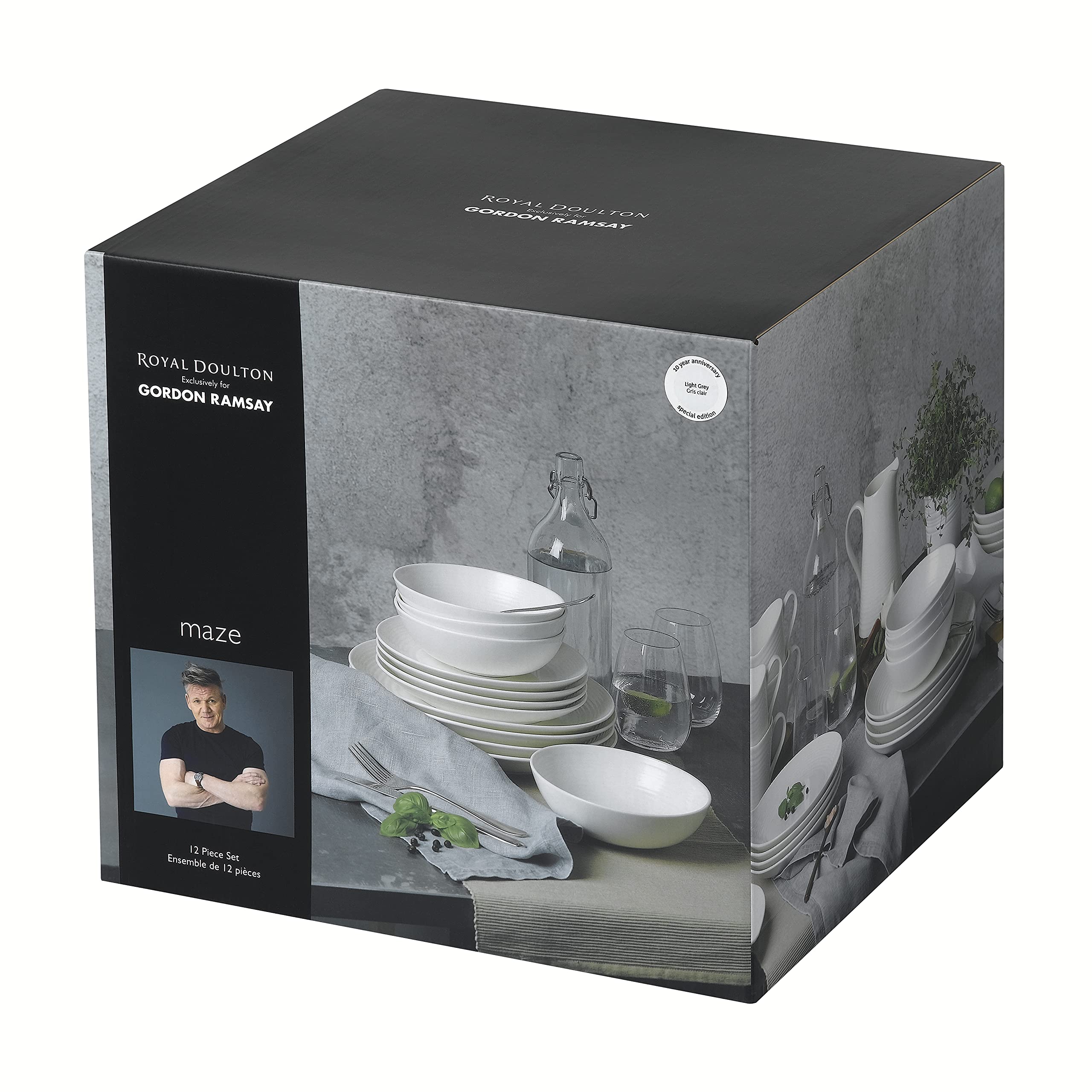Buy Royal Doulton Gordon Ramsay Maze GRMZWH22417, 12pc Dinnerware Set ...