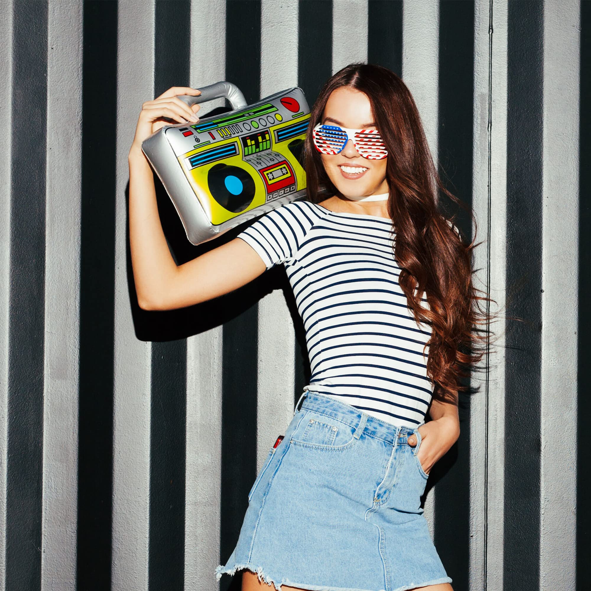 Snapklik.com : 26 Pack Inflatable Radio Boombox Mobile Phone Microphone ...