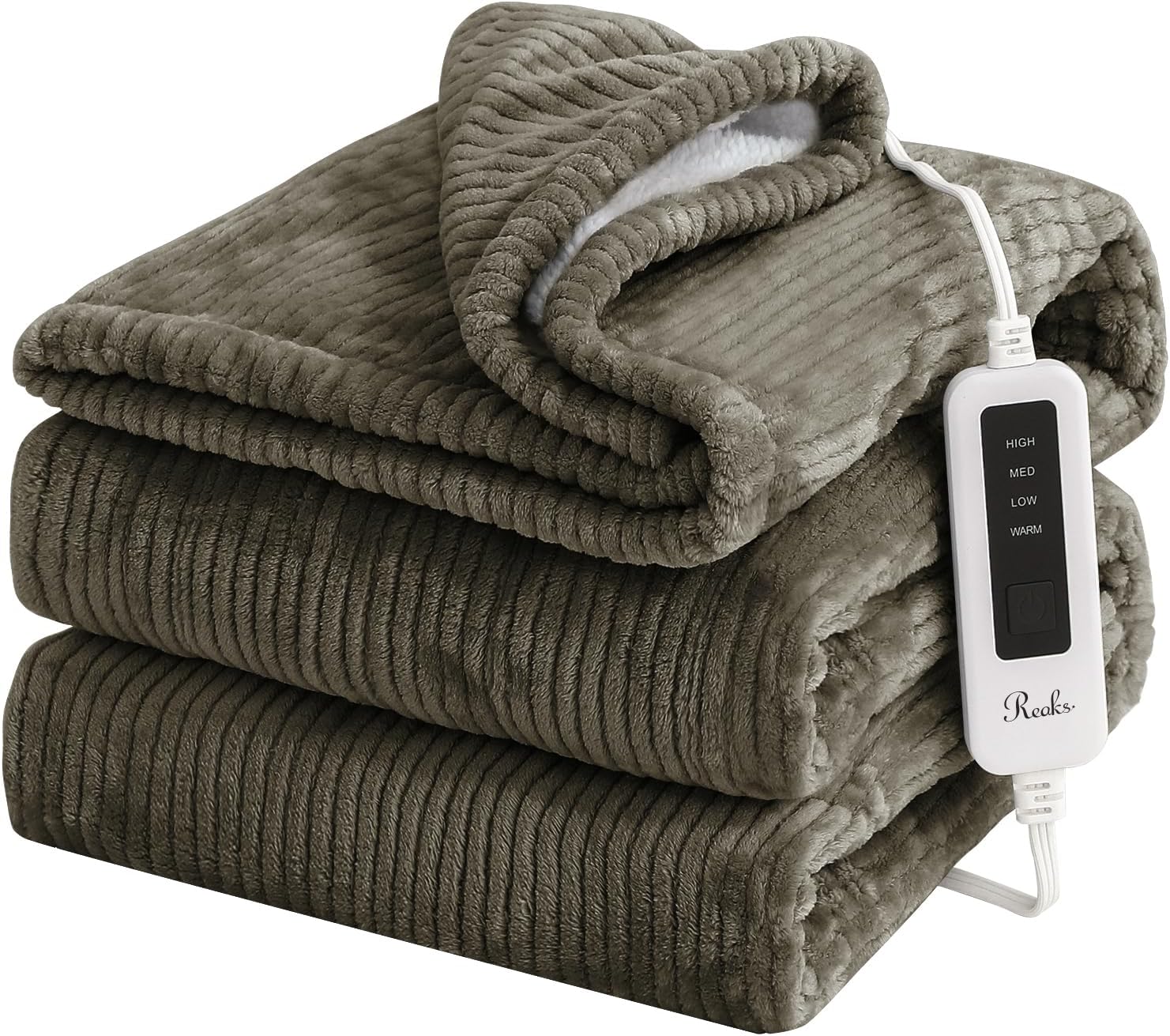 Amazon.com: Eddie Bauer - Heated Throw Blanket, Warming Bedding with ...