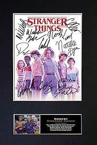 Stranger Things Signed Reproduction Autograph TV Programme Print Poster Mounted Repro A4#849U ...