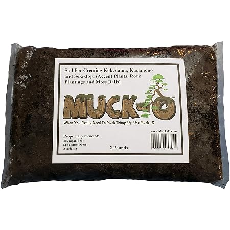 Amazon.com : Muck-O Bonsai Muck Keto Soil for Making Kokedama, Kusamono ...
