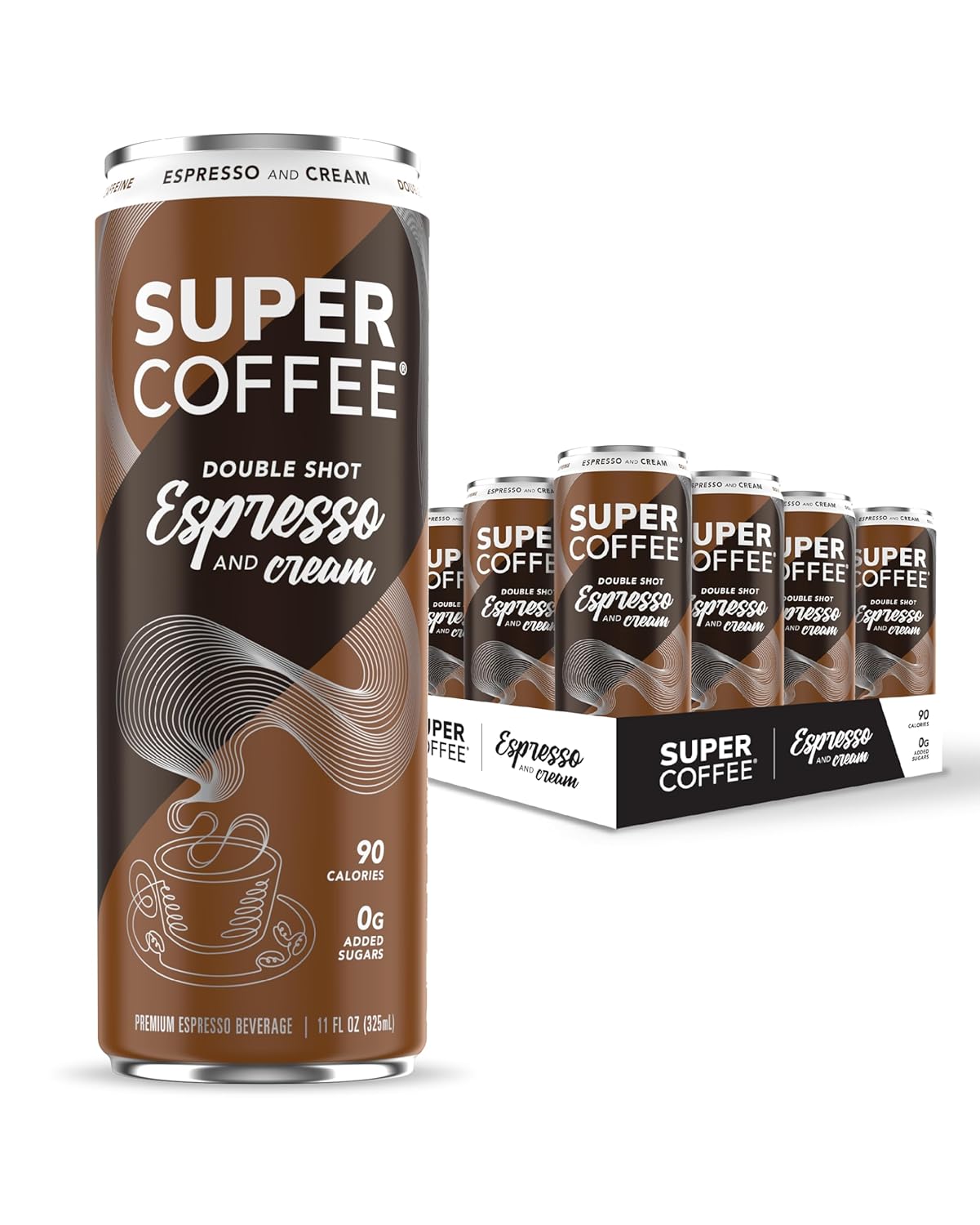 Amazon.com: SUPER COFFEE Espresso, Iced Keto Coffee (0g Added Sugar, 90 ...