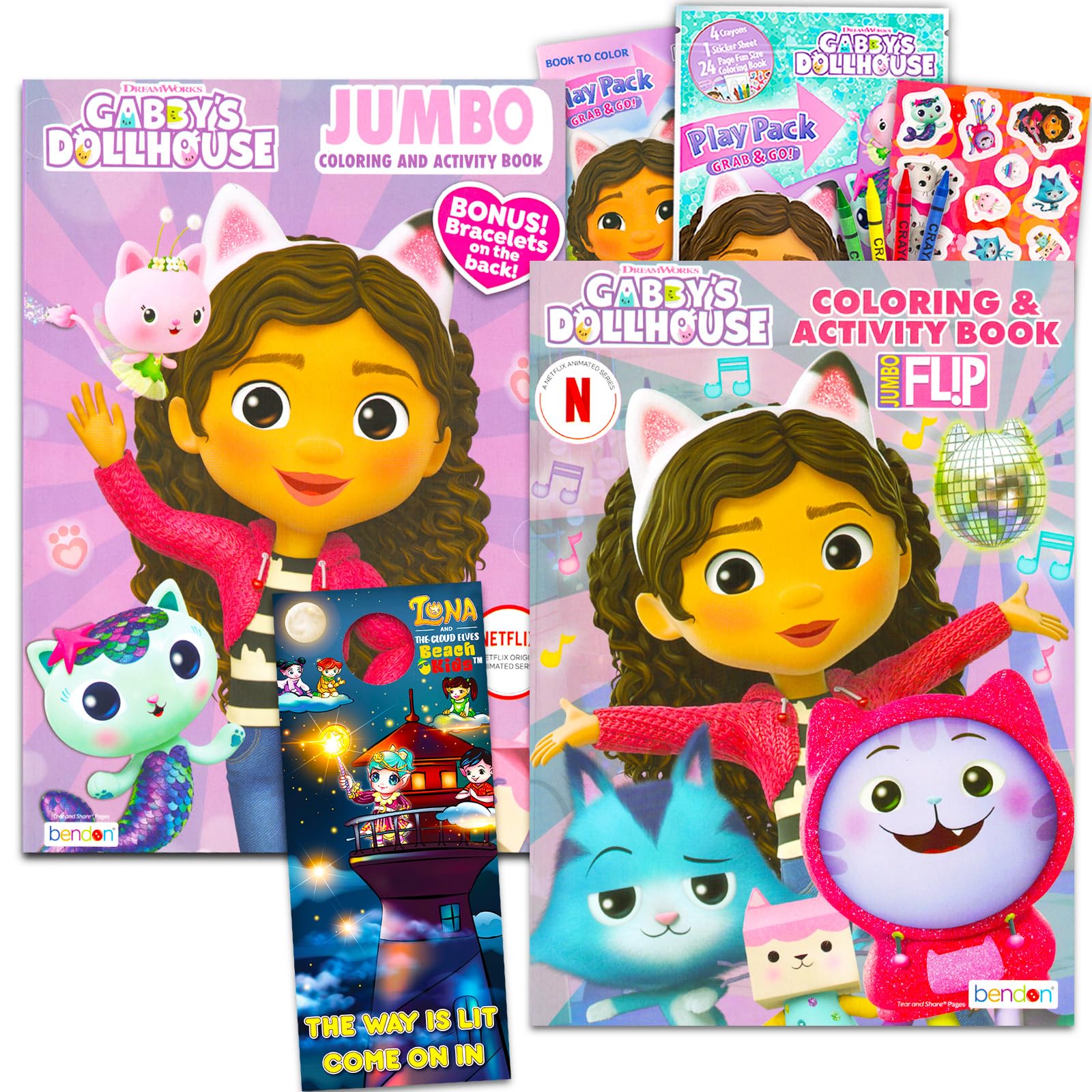 Amazon.com: Dreamworks Gabby's Dollhouse Coloring and Activity Books ...