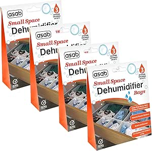 ASAB Wardrobe Dehumidifier Bags | Drawers Dehumidifying Sachets | Small ...