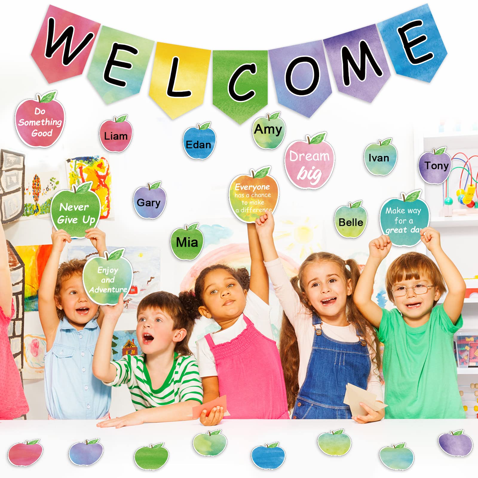 Welcome Back To School Bulletin Boards With Apples Easy Preschool