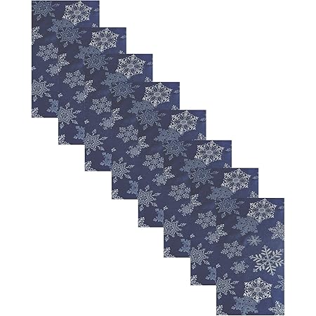 Amazon.com: Newbridge Fancy Metallic Snowflake Christmas No-Iron Soil ...
