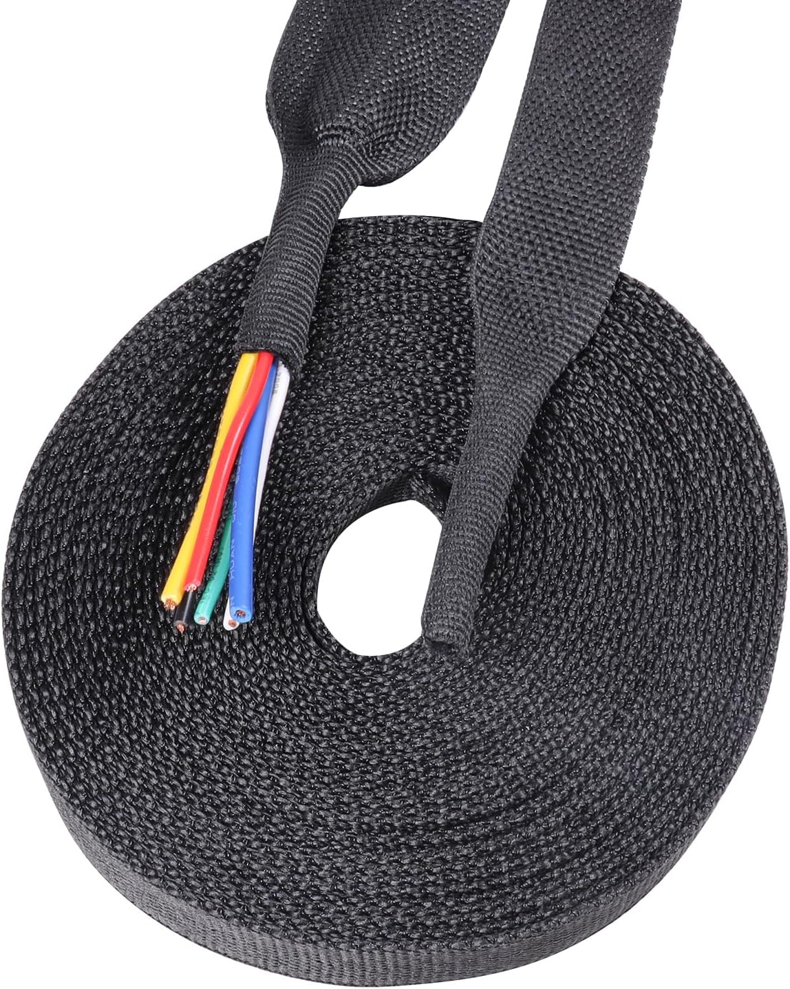 Amazon.com: Sonoreboom 1" - 18 feet Braided Cable Management Sleeve 2 ...