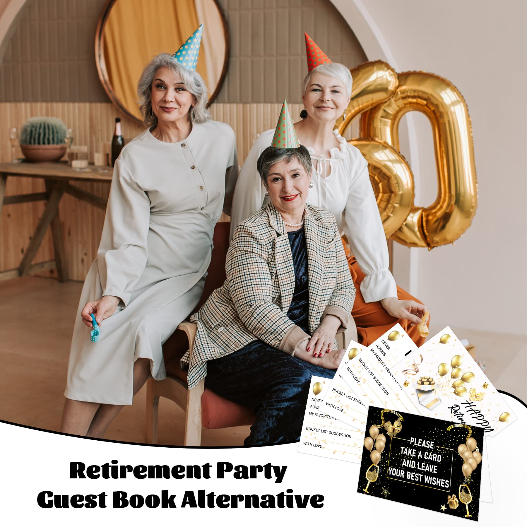 Snapklik.com : 60PCS Retirement Card, Happy Wishes Card Box, Well Wish ...