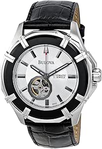 Amazon.com: Bulova Men's Solano Series Automatic 96A123, Black, Strap ...