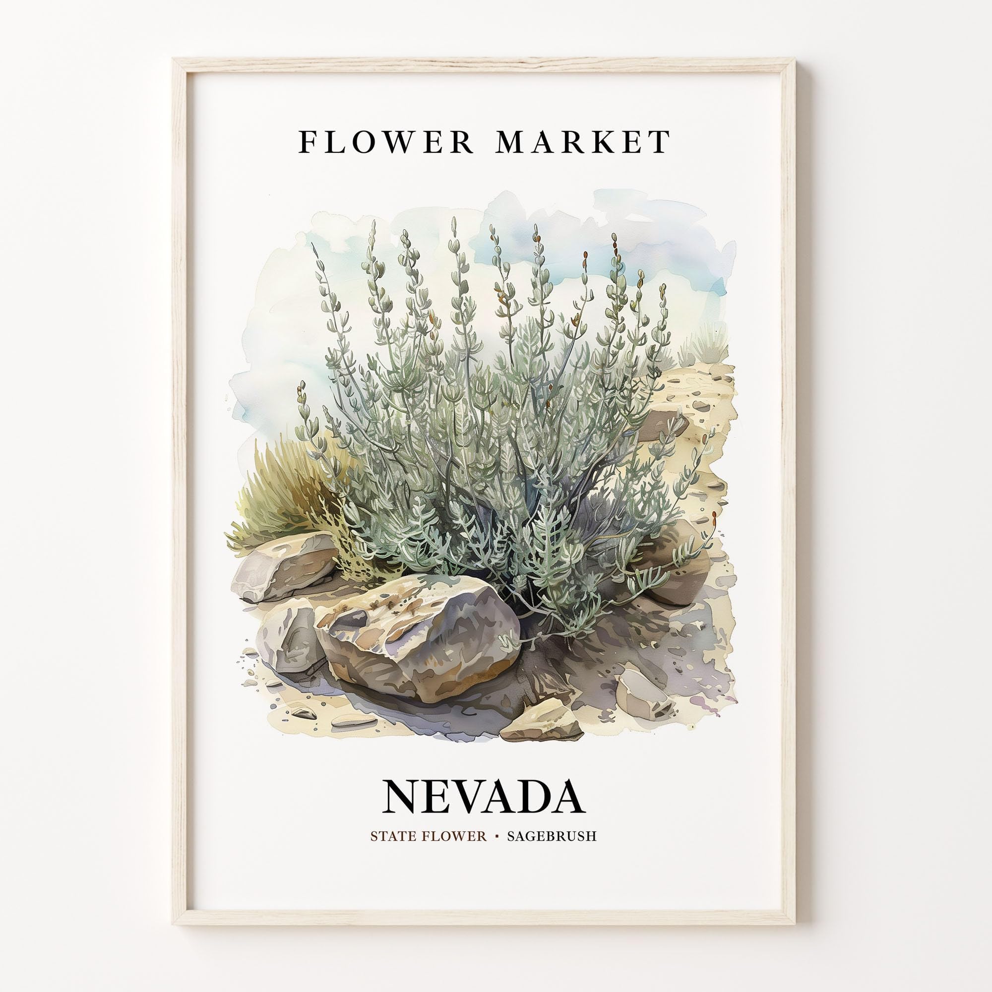 Nevada State Flower Nevada State Flower Artemisia Tridentata SVG Cut