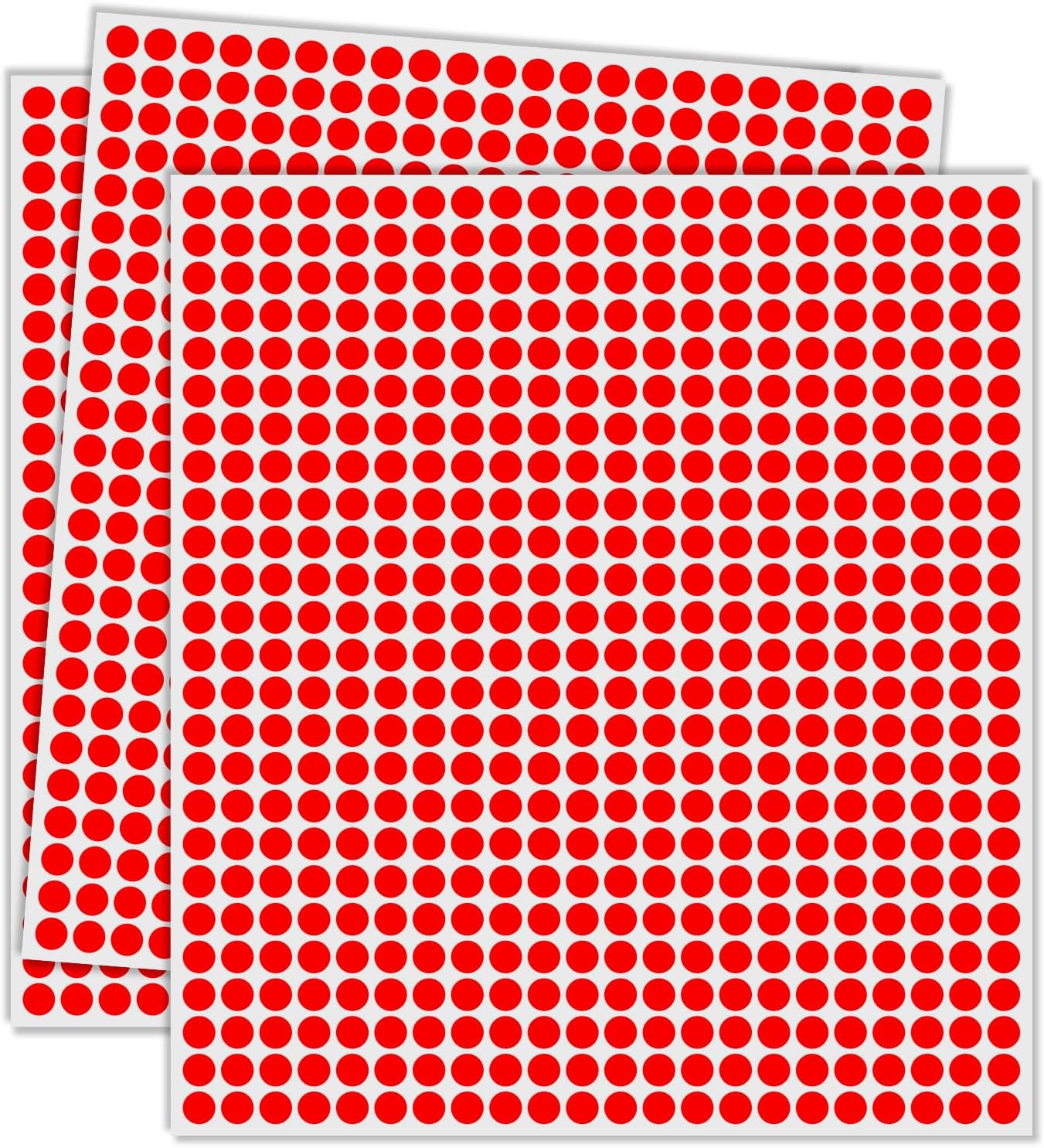 Amazon.com : Ouzoustate 1/4" Red Dot Stickers 2750 PCS Small Round ...
