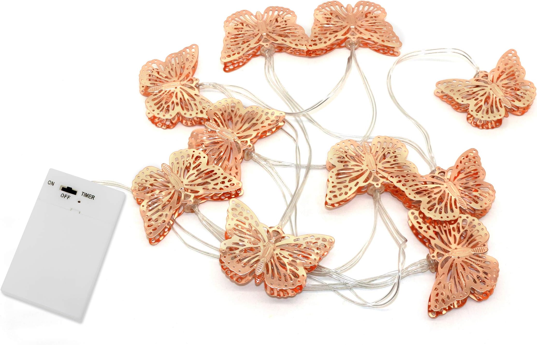 Amazon.com: Leaf Garland String Lights, Total 20 LED, Rose Gold Indoor ...