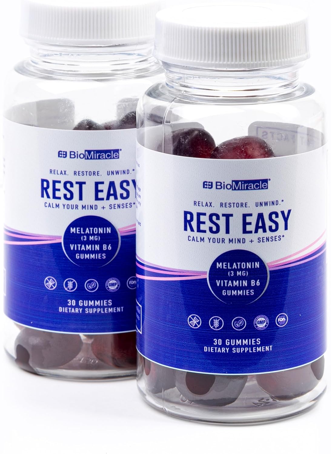 Amazon.com: BioMiracle Rest Easy Gummies 30ct (2 Pack) 2 Month Supply ...