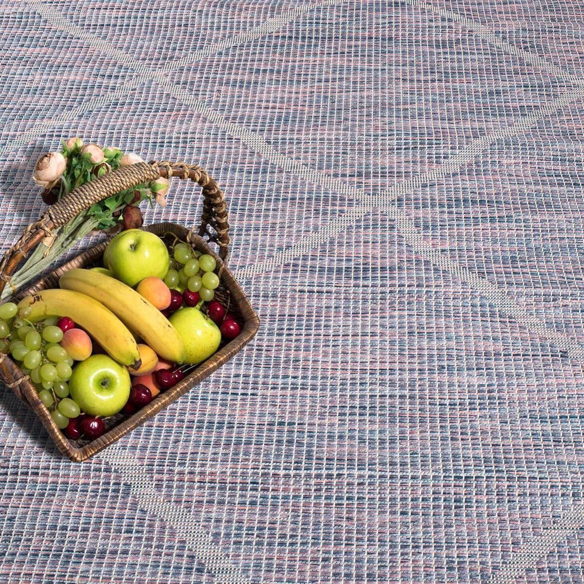 Tappeto Esterno Carpet City - 80x250cm Motivo Geometrico Per Terrazza ...
