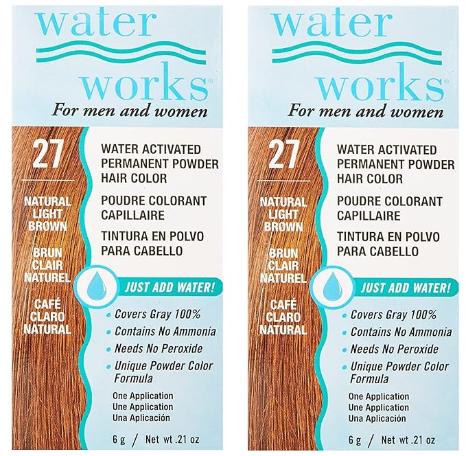Amazon.com : Water Works Permanent Powder Hair Color - #27 Natural ...