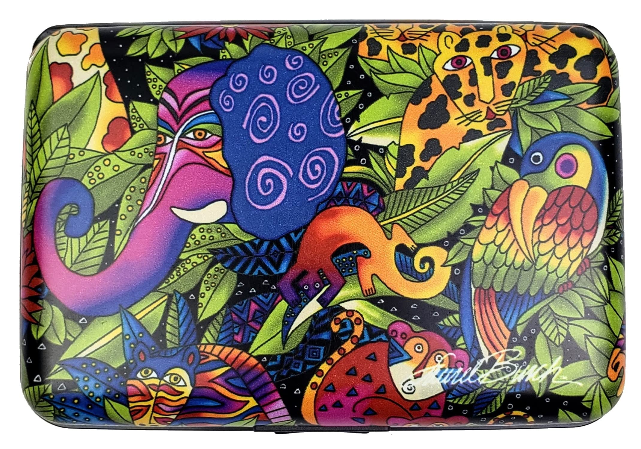 Amazon.com: Monarque RFID Secure Armored Wallet, Laurel Burch ...
