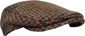 Genuine Scottish Highland Harris Tweed® Flat Cap HS14 in Green ...