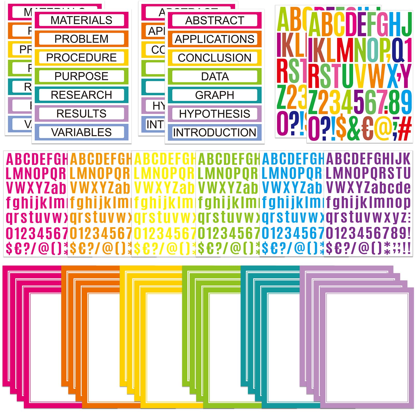 Amazon.com : PerKoop 36 Sheets Science Fair Board Poster Boards ...