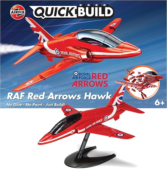 Quickbuild-J6018 RAF Red Arrows Model Kit, Colore Rosso, No Glue, J6018 ...