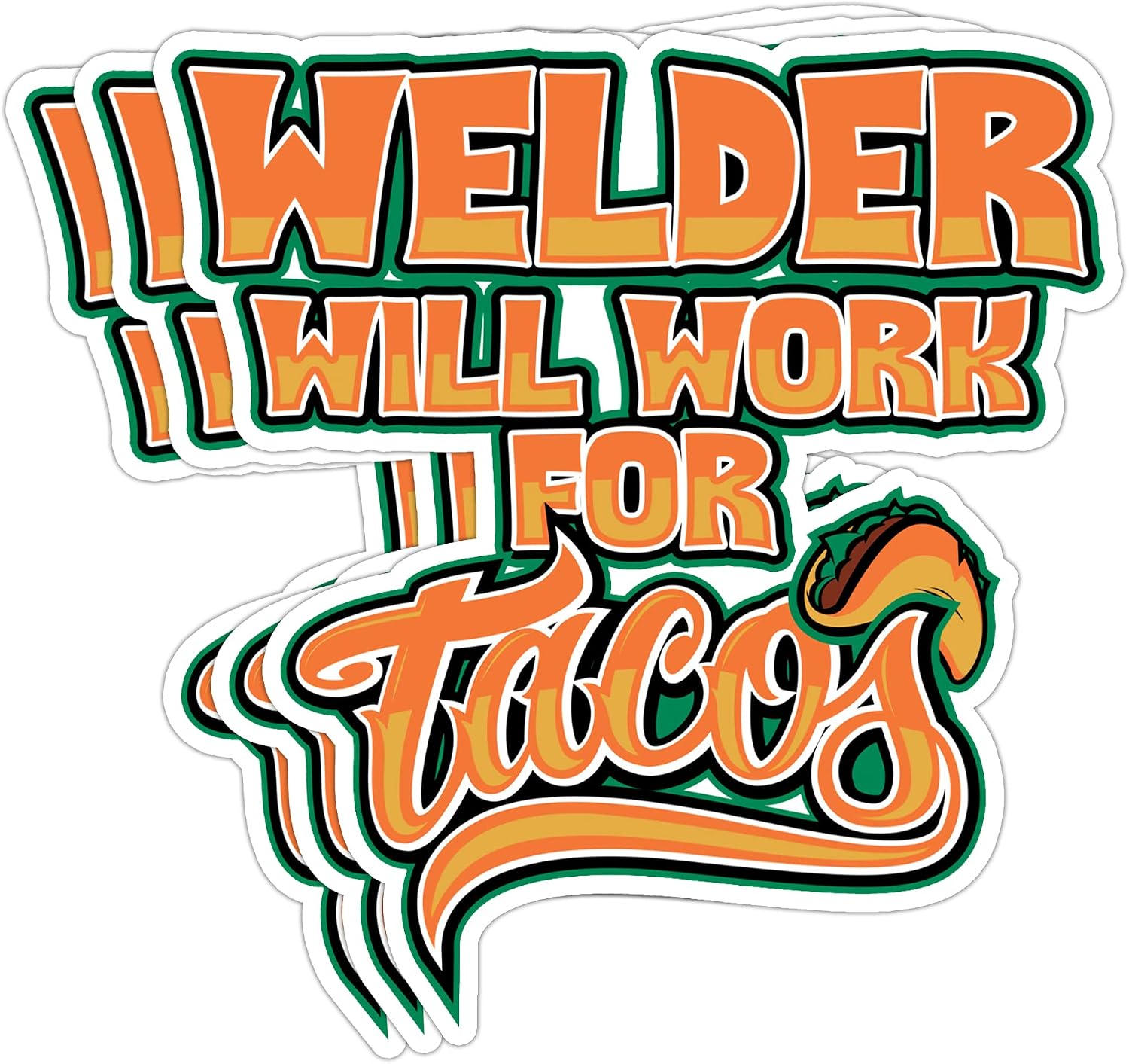 Amazon.com: 3 Pcs/Pack Mexican Welder Sticker - Mexican Welder Will ...