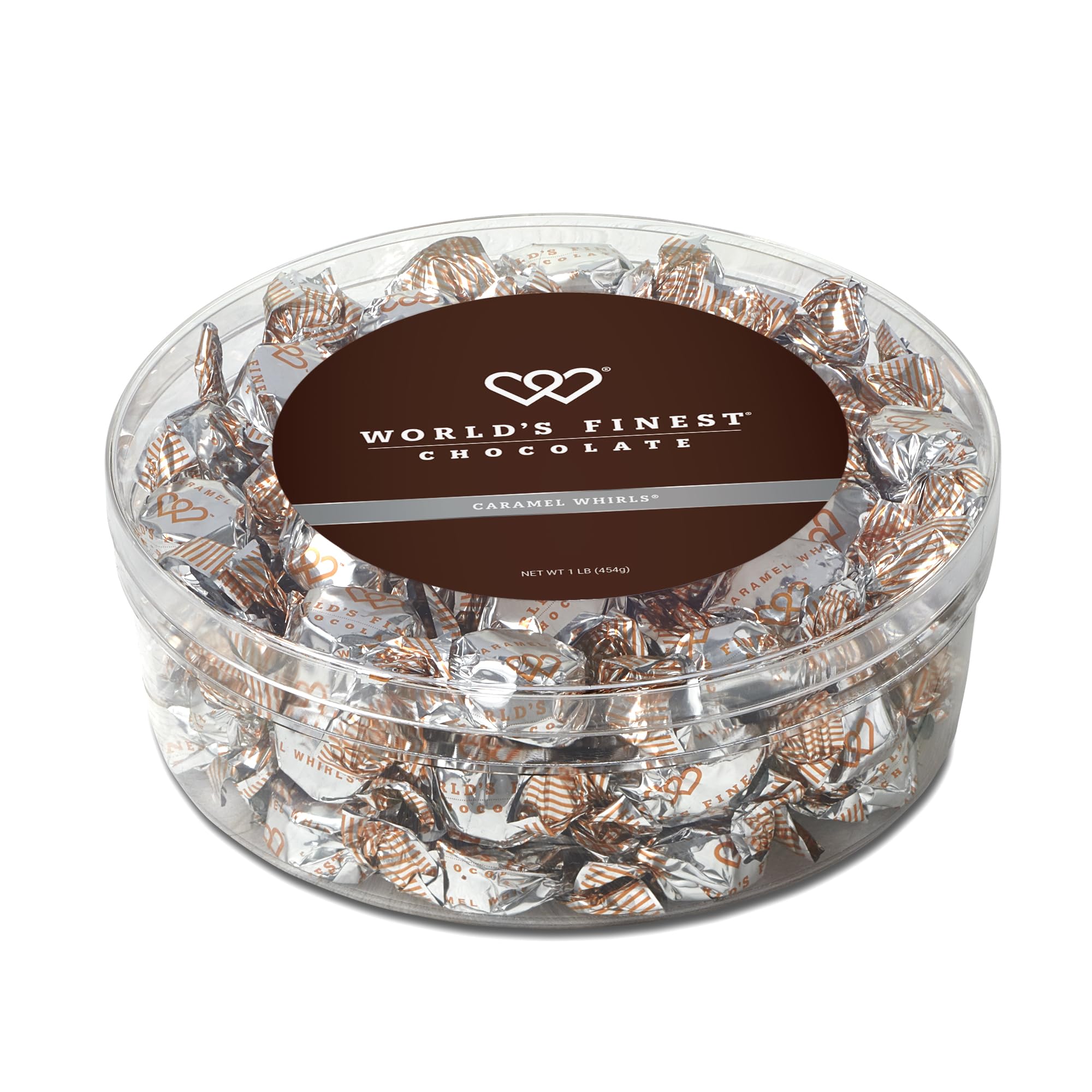 Amazon.com: World's Finest® Chocolate - Caramel Whirls - 1 lb : Grocery ...