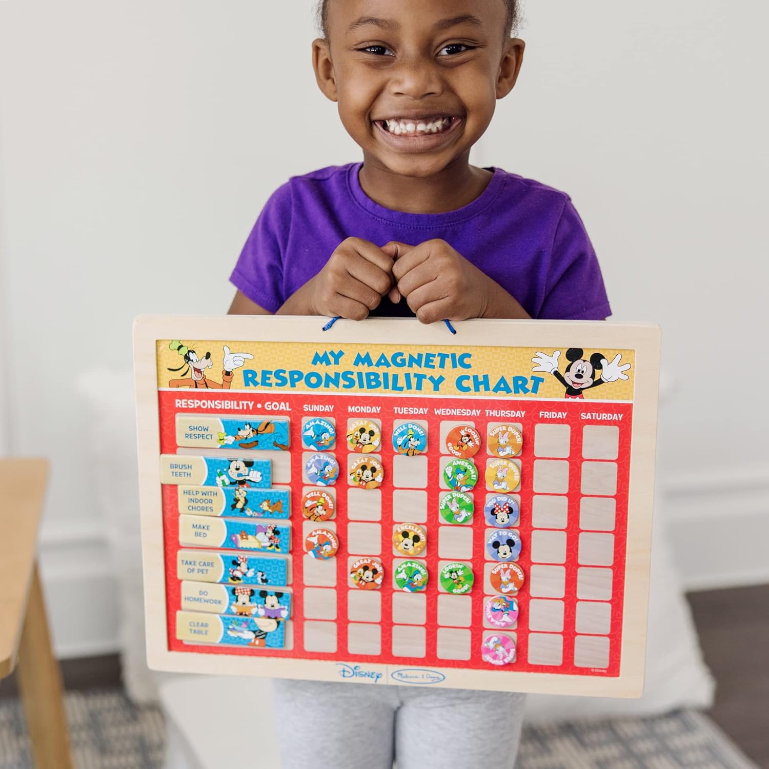 Disney Mickey Mouse Clubhouse My Magnetic Responsibility Chart ...