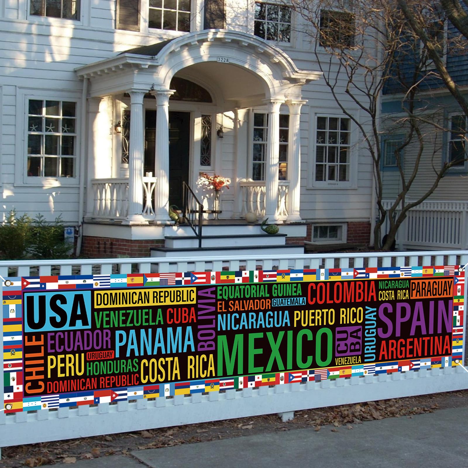 Snapklik.com : Large Hispanic Heritage Month Banner For Fence Latinx ...