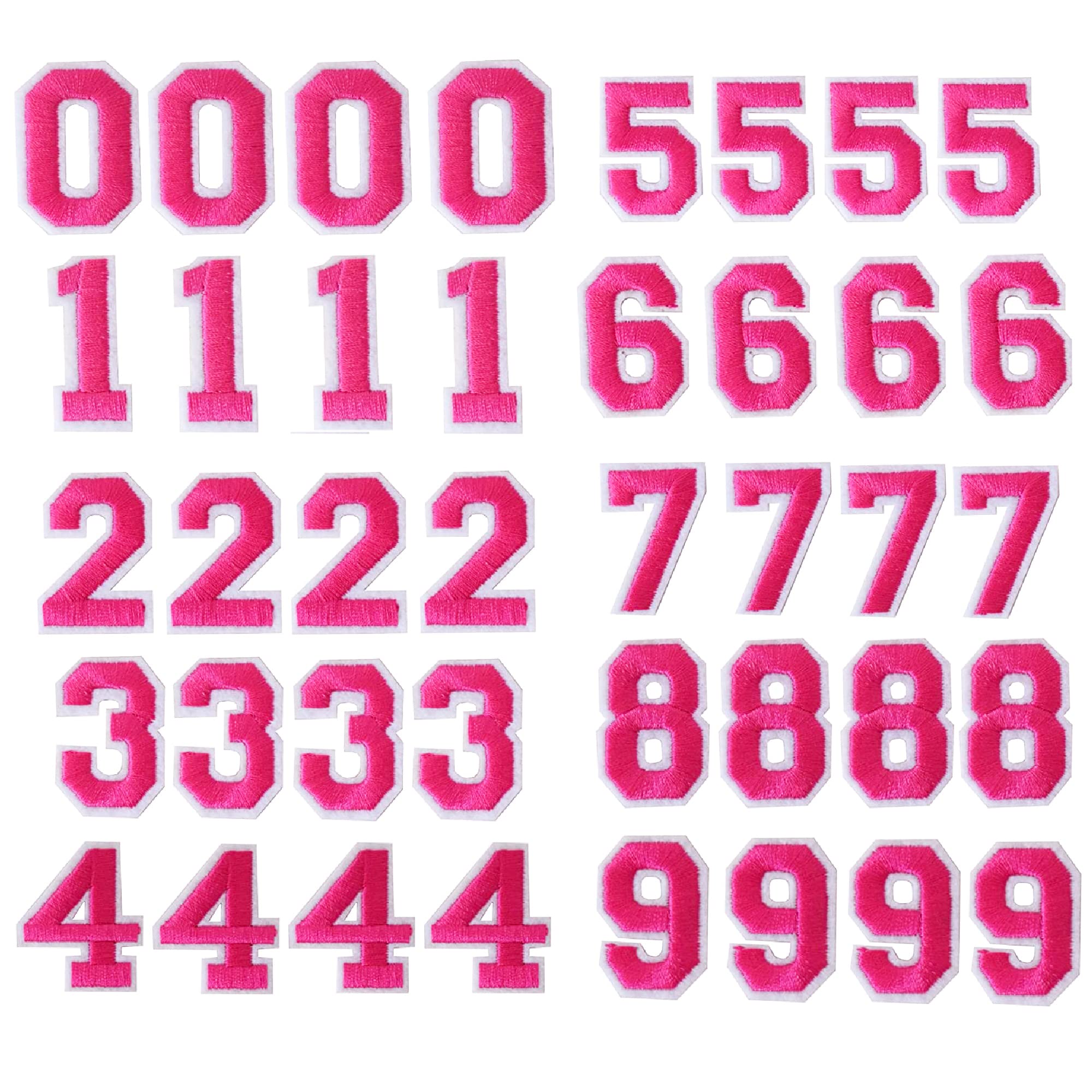 Amazon.com: AXEN 40pcs Numbers Patches, Numbers 0 to 9 Patches, Iron on ...