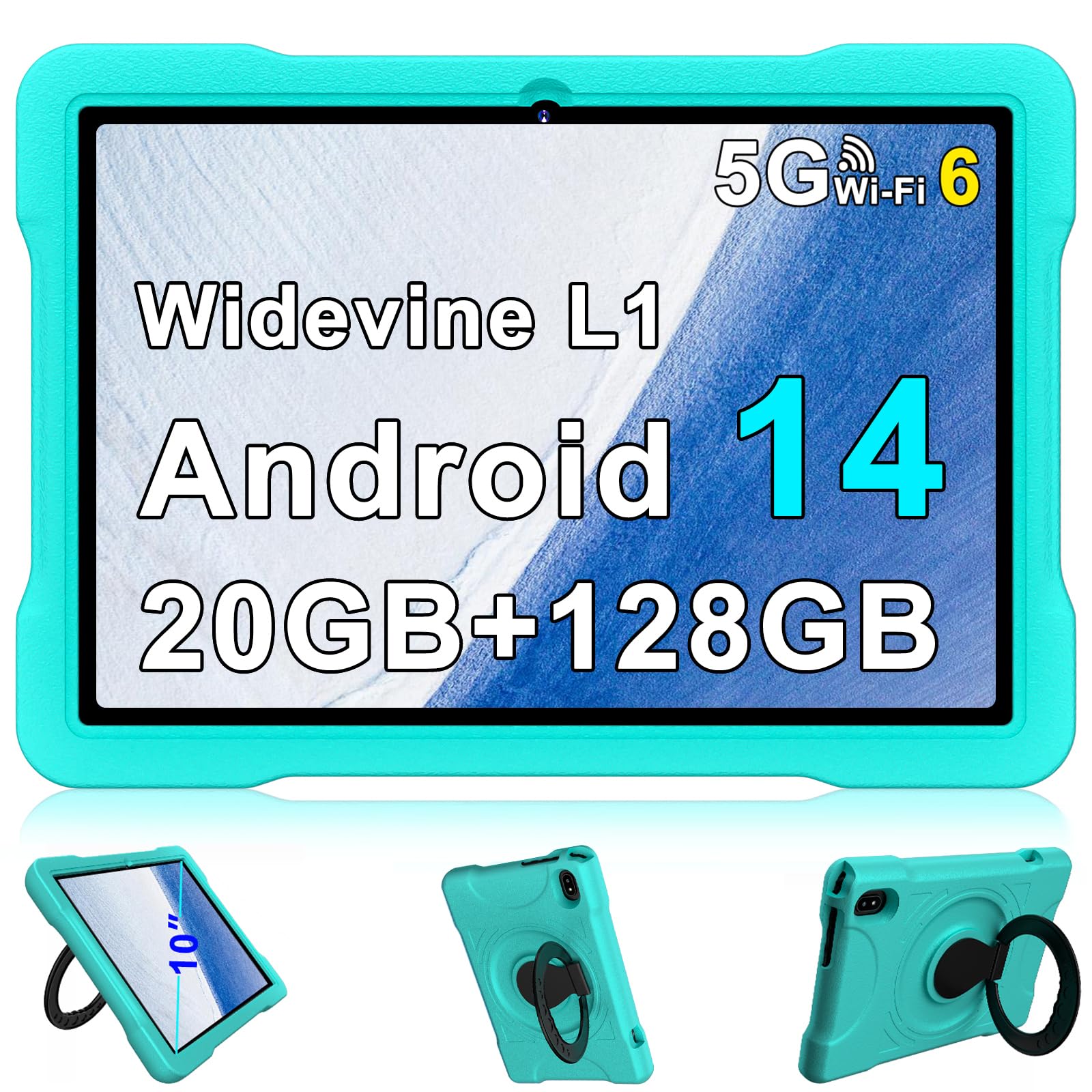 Amazon.com : UJJ Kids Tablet Android 14 Tablet, 10.1 inch Tablet for ...