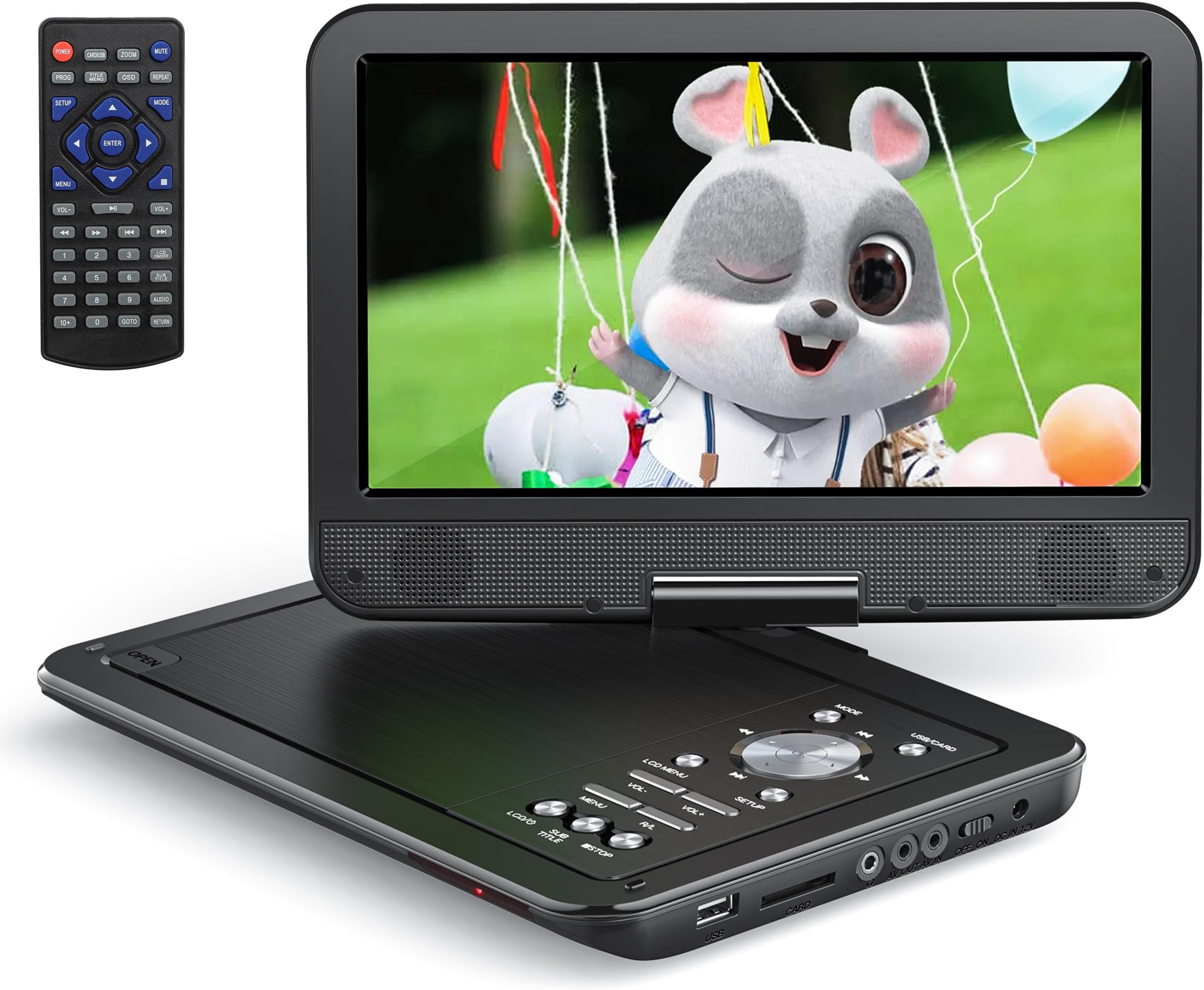 Amazon.com: DBPOWER 12" Portable DVD Player with 5-Hour Rechargeable ...