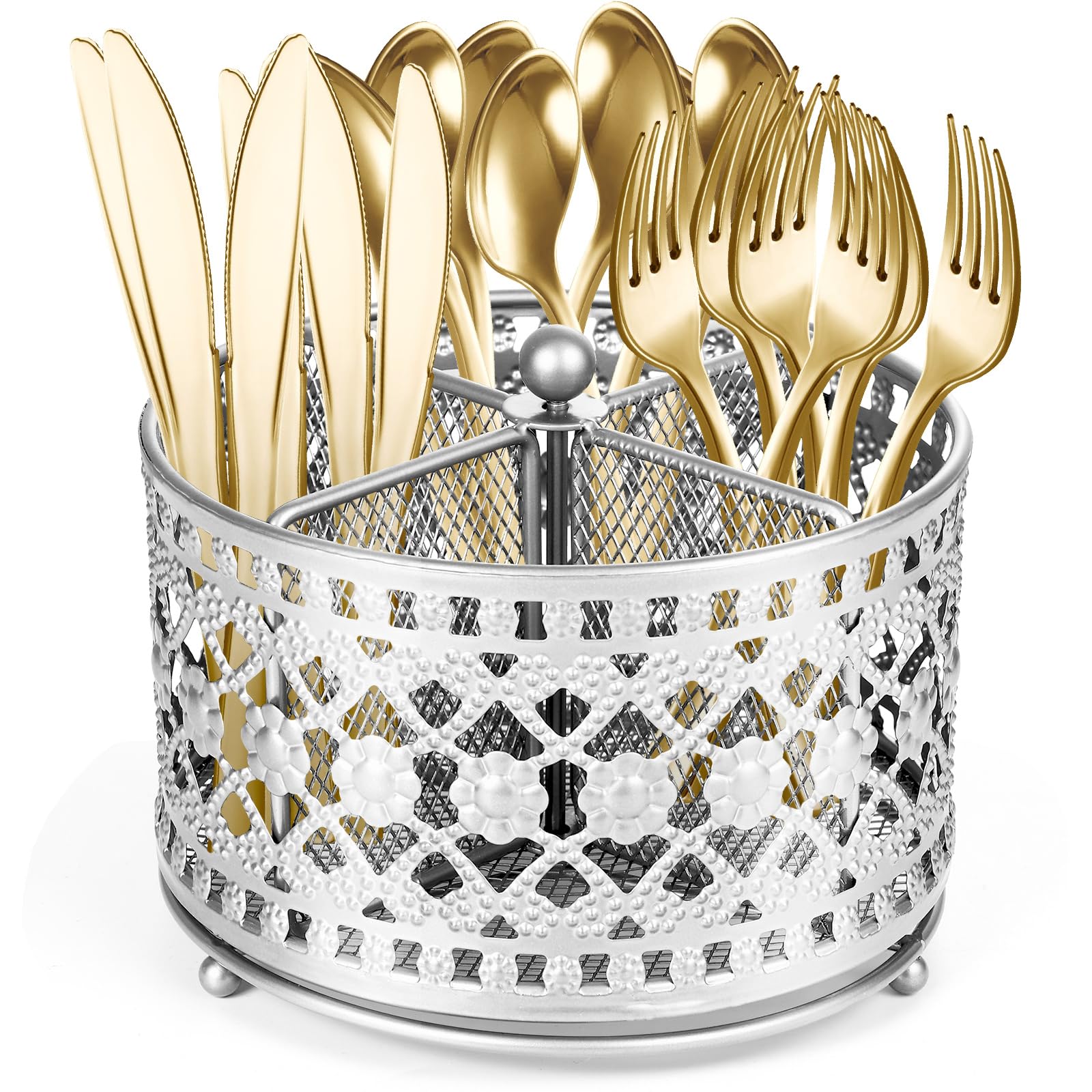 Amazon.com - EVELOMO 360° Rotating Utensil Caddy -Cutlery Silverware ...
