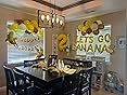 Amazon.com: Cheereveal Banana Birthday Decorations, Yellow Balloon ...