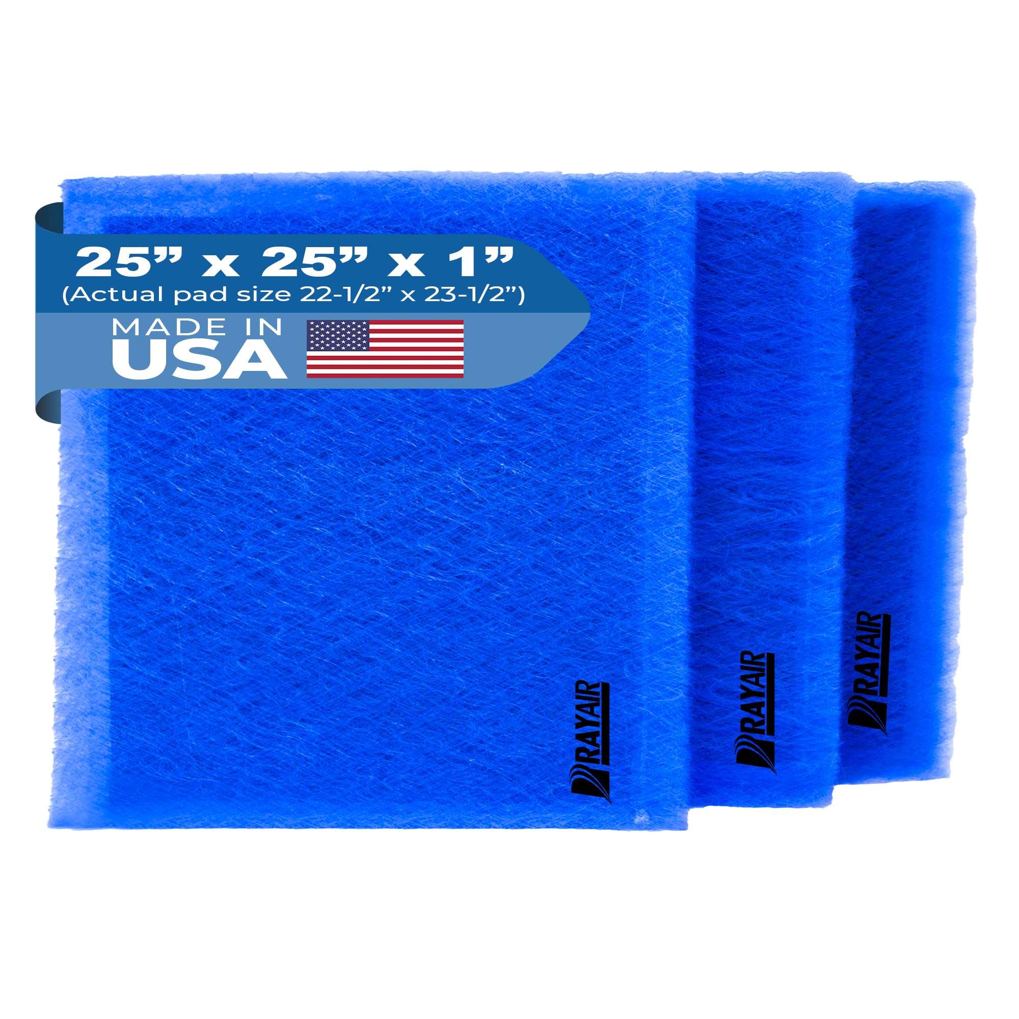 Amazon.com: RAYAIR SUPPLY 25x25 Replacement Filter Pads Compatible with ...