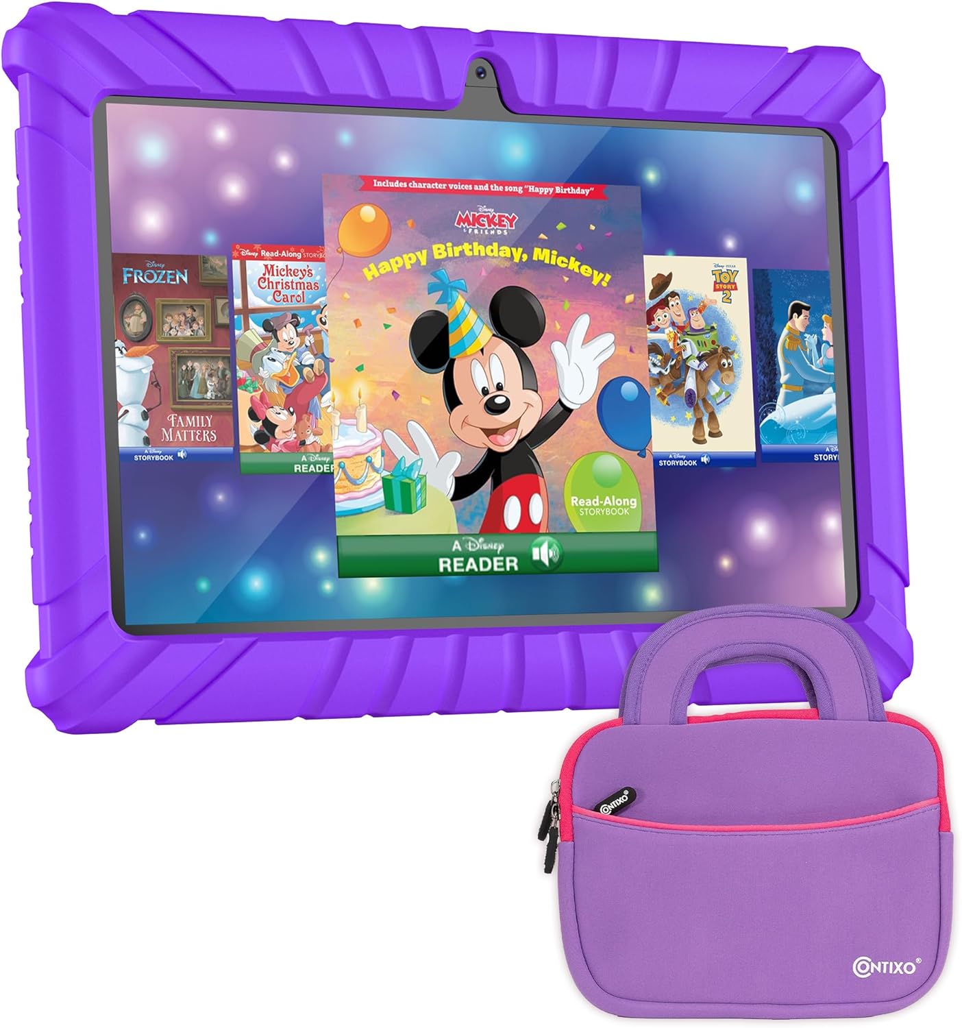 Amazon.com : Contixo 7 inch Kids Tablet - V8 Tablet for Kids and Sleeve ...
