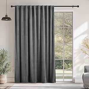 Amazon.com: StangH 72 inches Wide Fullness Curtains, Sliding Glass Door ...