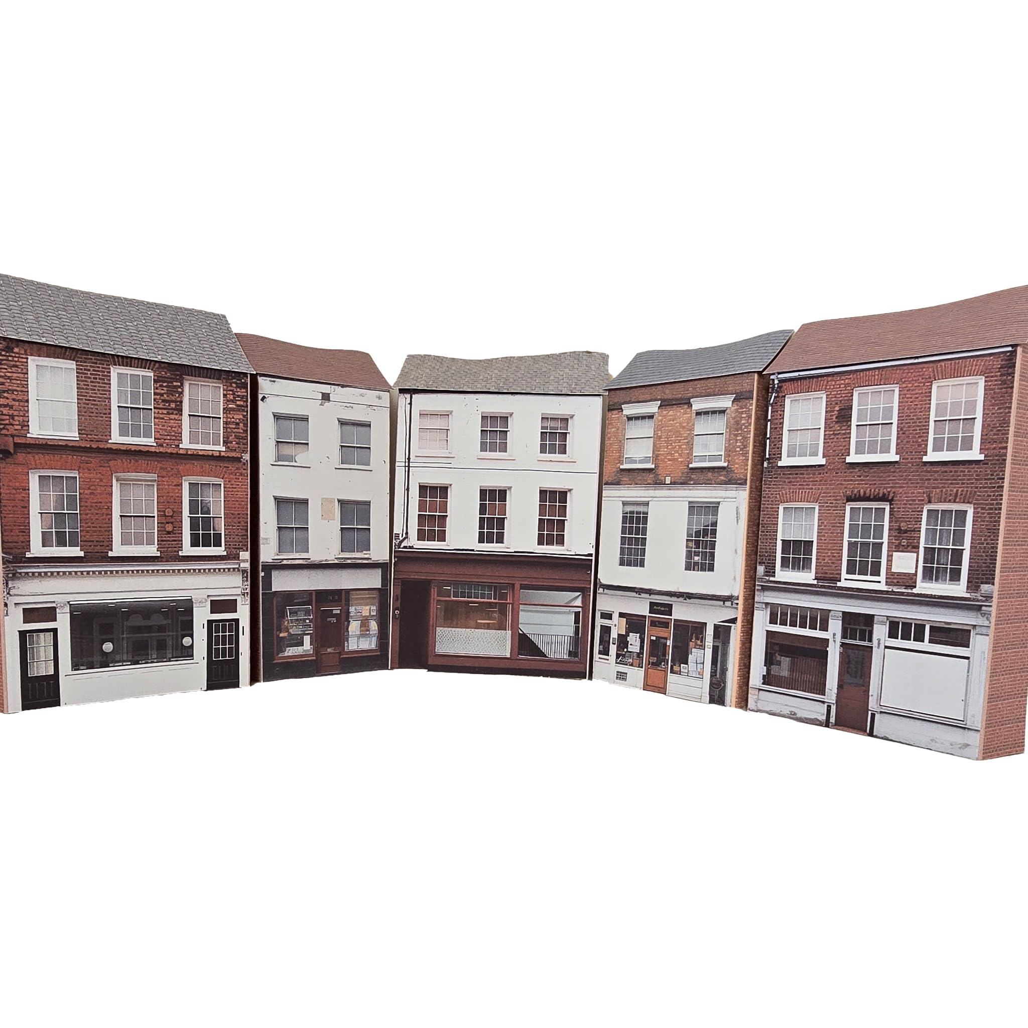 Card TT Gauge Buildings 1/120 Scale Low Relief Model Railway Buildings ...