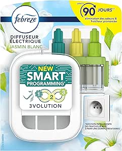 Febreze 3Volution Diffuseur Électrique de Parfum, 4 Kit Prises + 4 ...