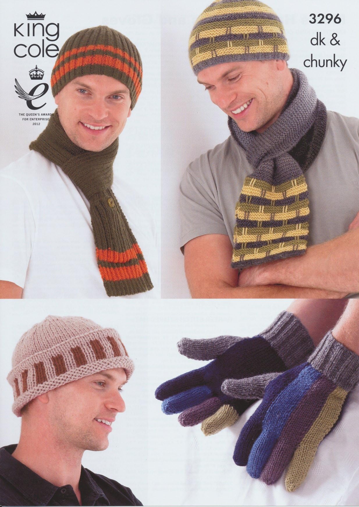 King Cole Unisex Aran Scarves and Hats Pattern 3461 7 yrs Years to ...