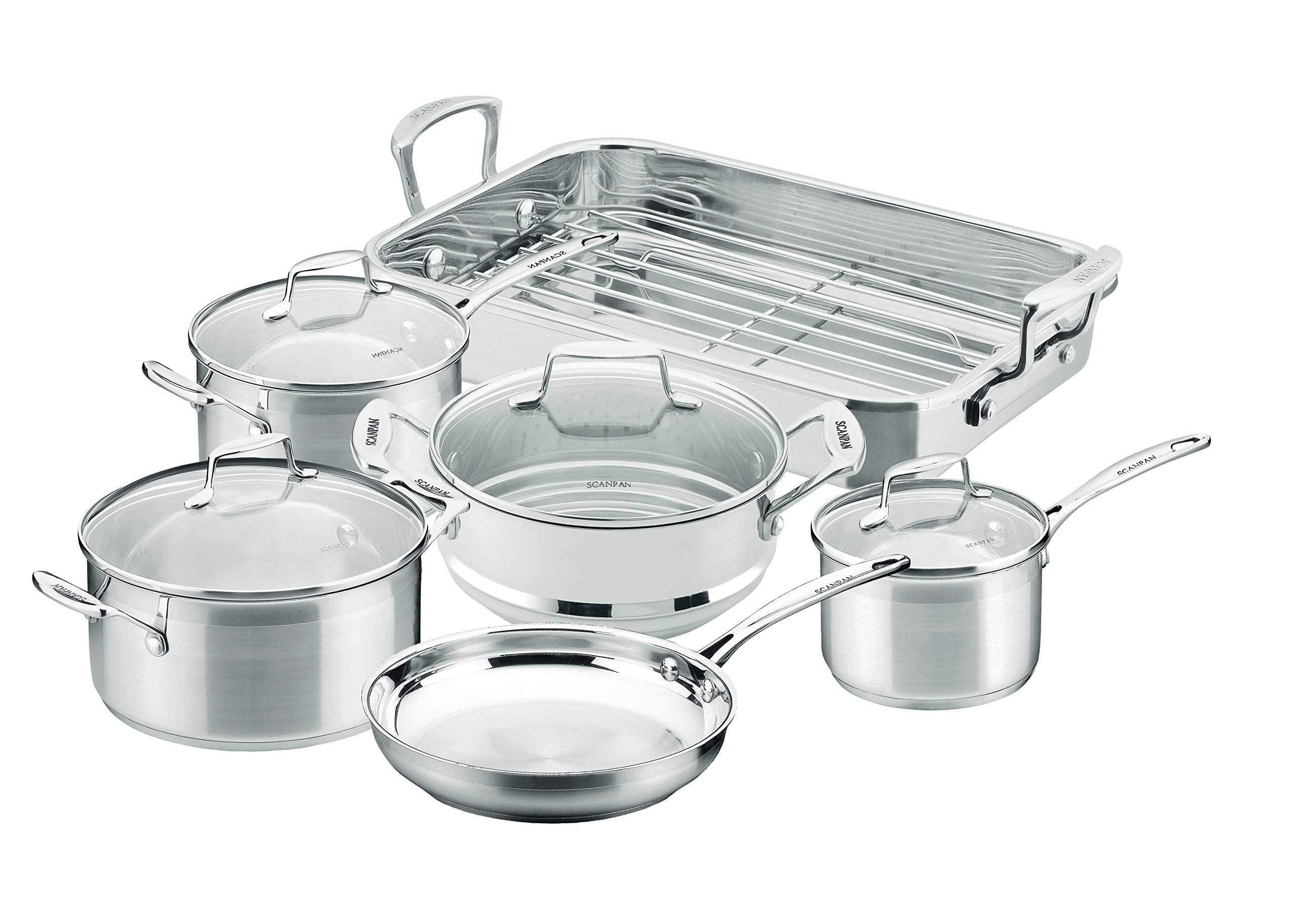 Scanpan Impact Cookware 6 Piece Set with Roaster. No Lid Available 27 ...