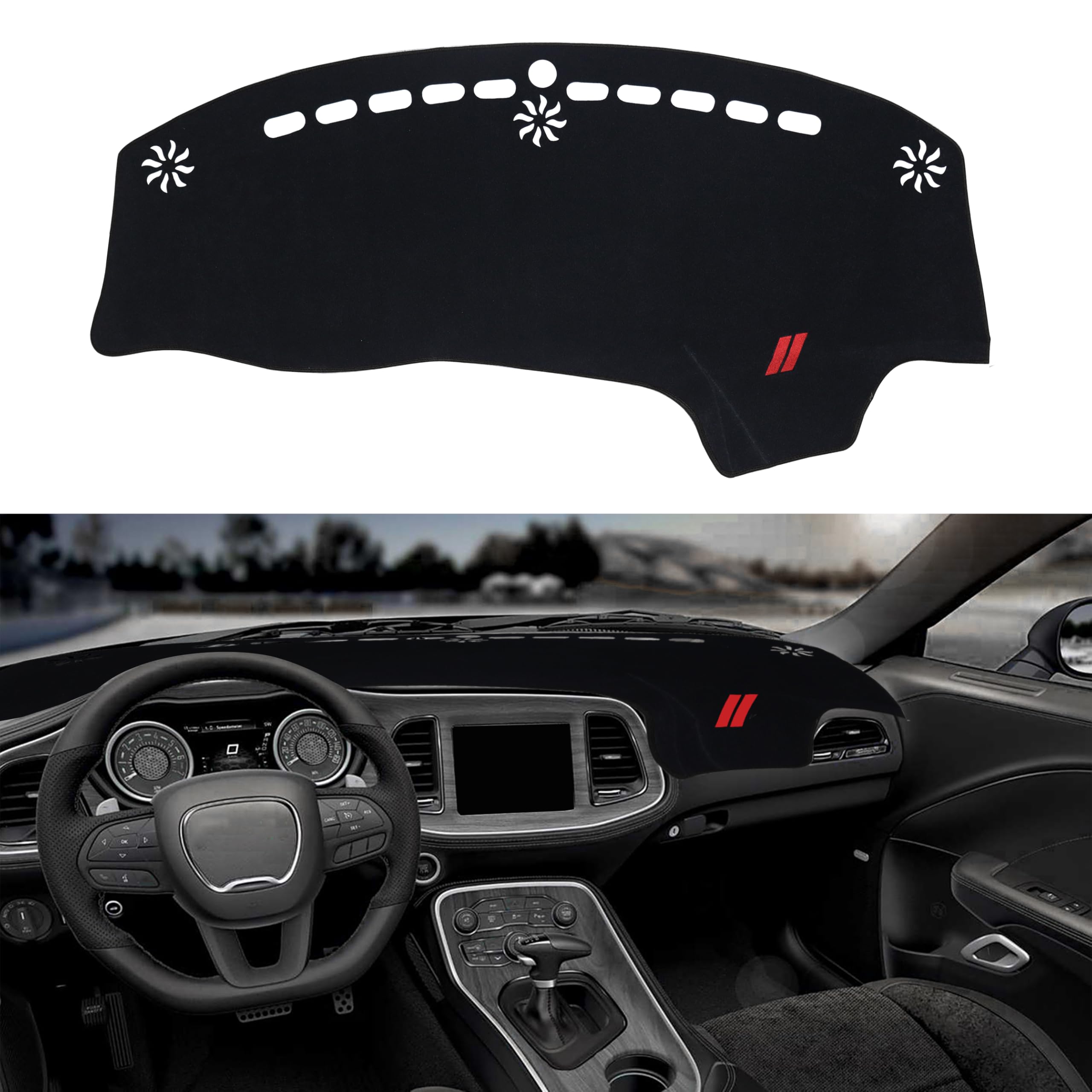 Amazon.com: YOSRTER Dashboard Cover for Dodge Challenger Accessories ...