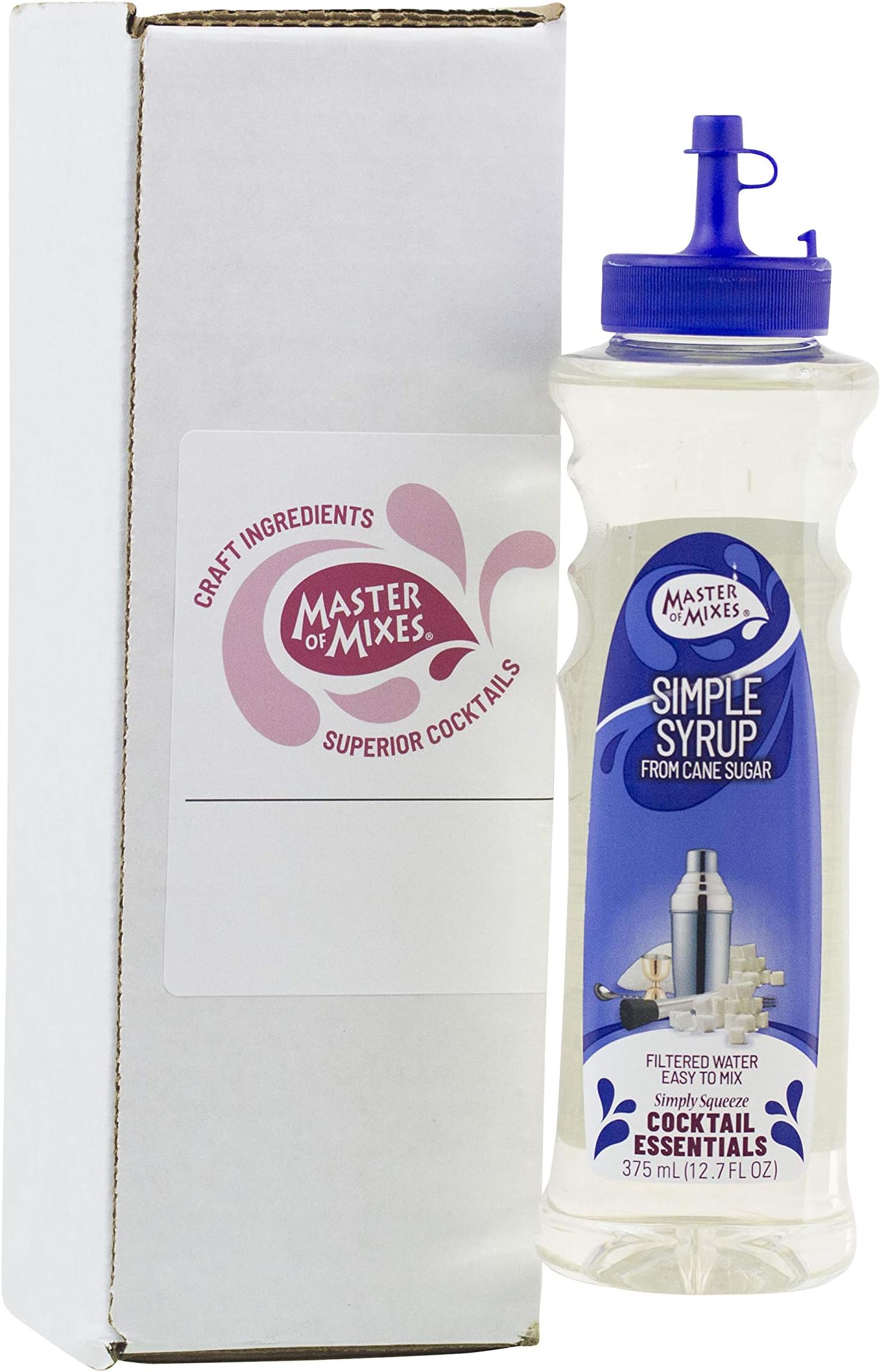 Amazon.com: Master of Mixes Cocktail Essentials Simple Syrup, 375 ML ...
