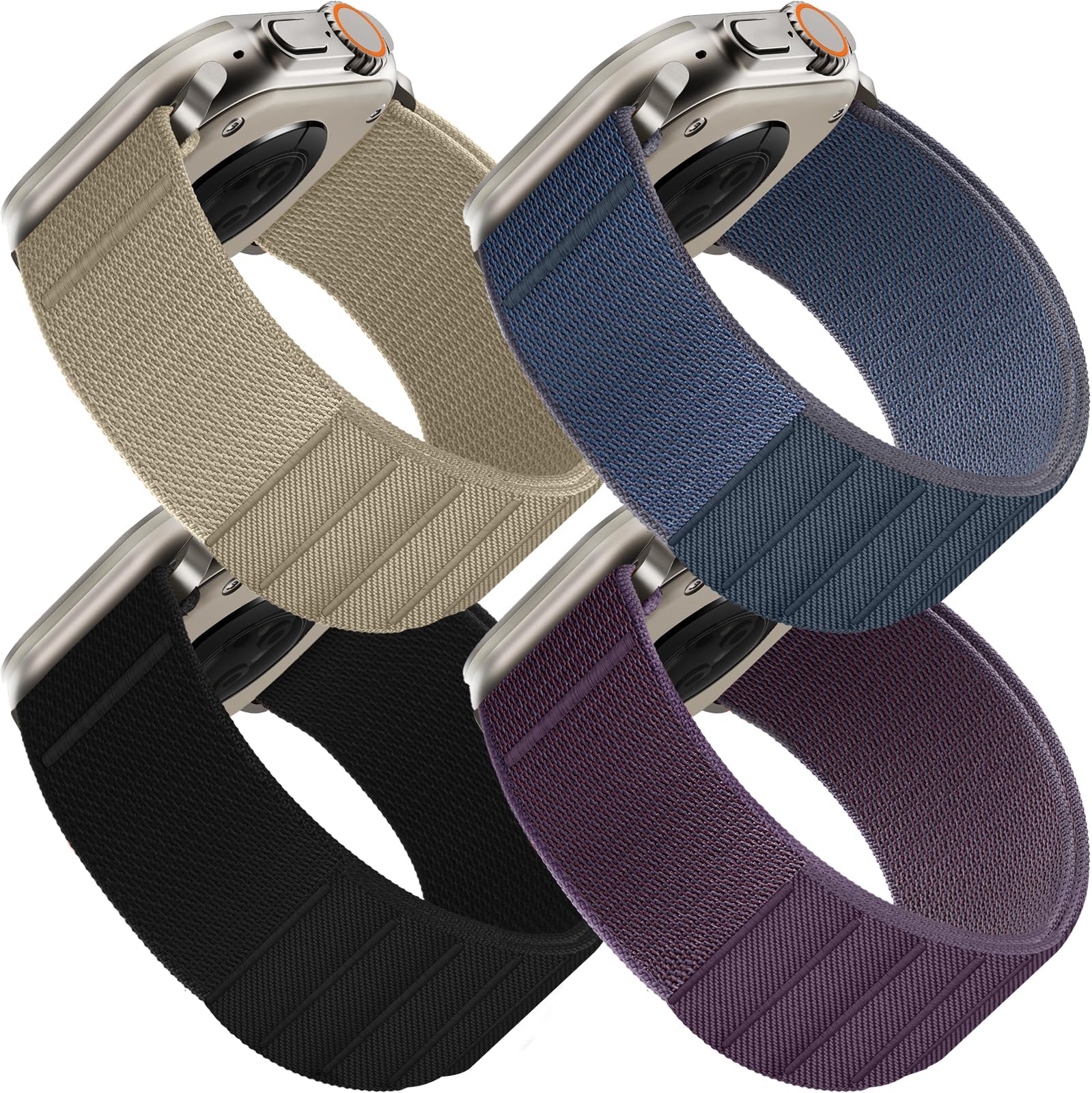 4 Pack Alpine Loop Compatible with Apple Watch Ultra Band 45/44/42mm ...
