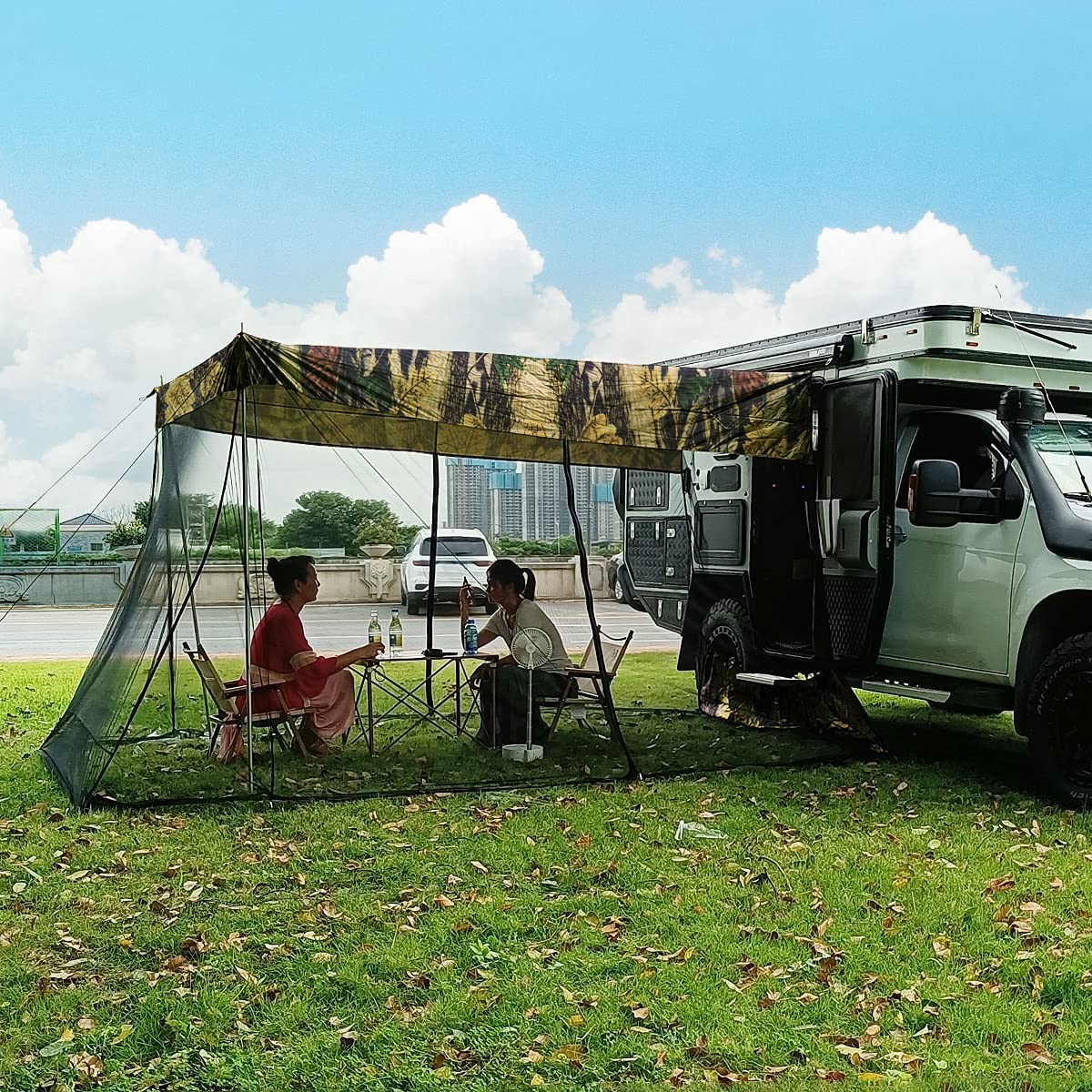 Buy Car Awning Sun Shelter SUV Rear Tent,Portable Waterproof Roof Top ...