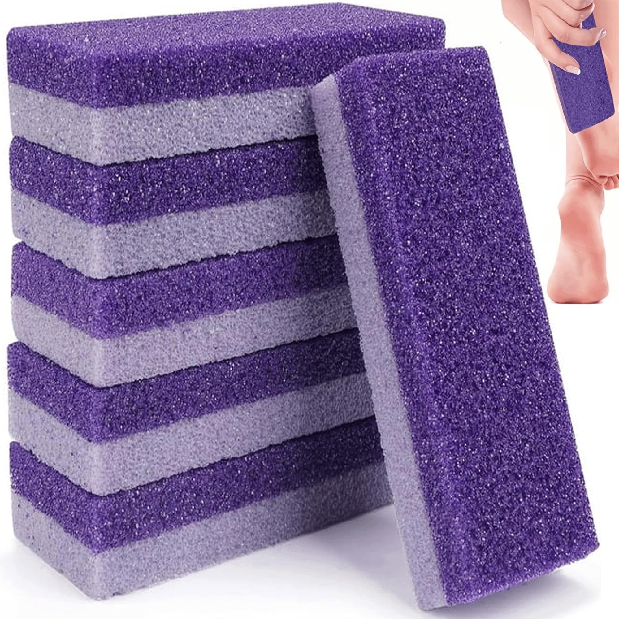 Amazon.com: Nylea Pumice Stone for Feet 6 Pack - Gentle and Effective ...
