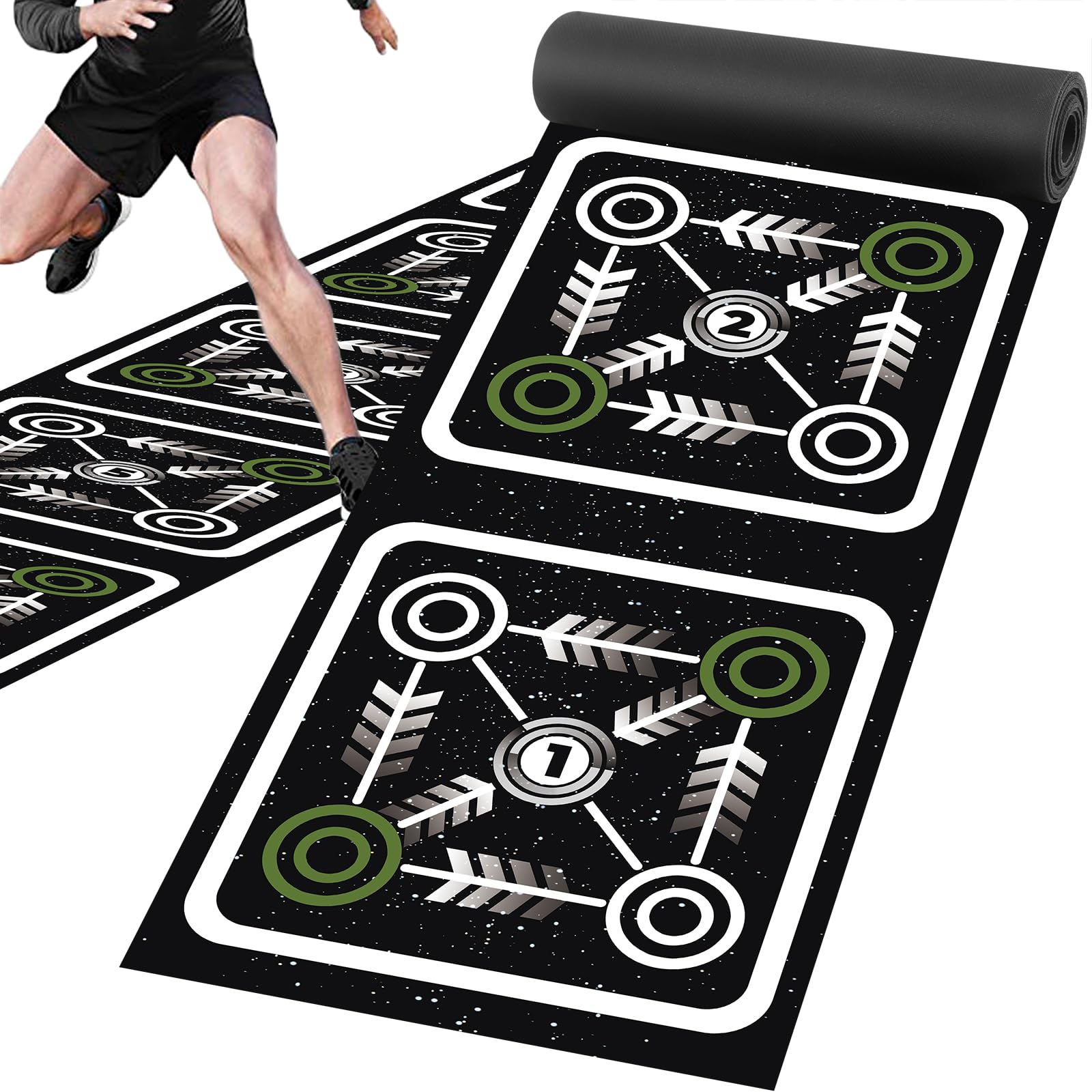 Snapklik.com : Agility Ladder Mat 11.9 Ft X 1.3 Ft Agility Ladder Pad ...